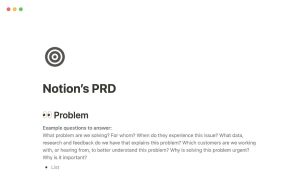 4 Free Notion PRD Templates (Plus Tips) - Focused Bee