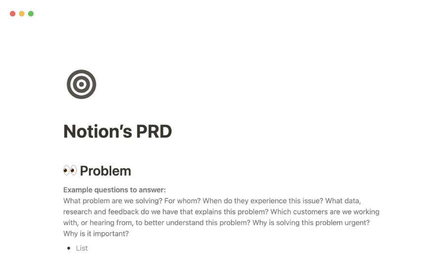 4 Free Notion PRD Templates Plus Tips Focused Bee