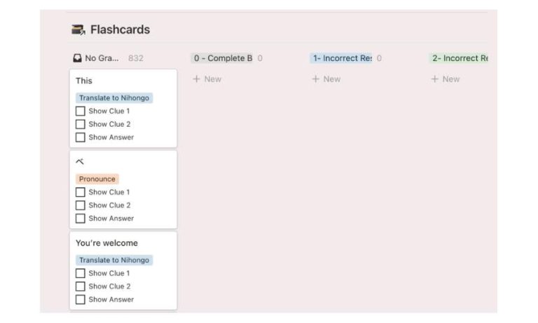 Notion Vocabulary Template: 4 Best Templates - Focused Bee