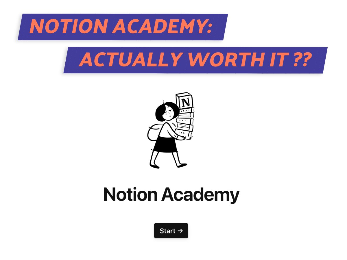 Notion Academy Is It Worth Your Time Focused Bee