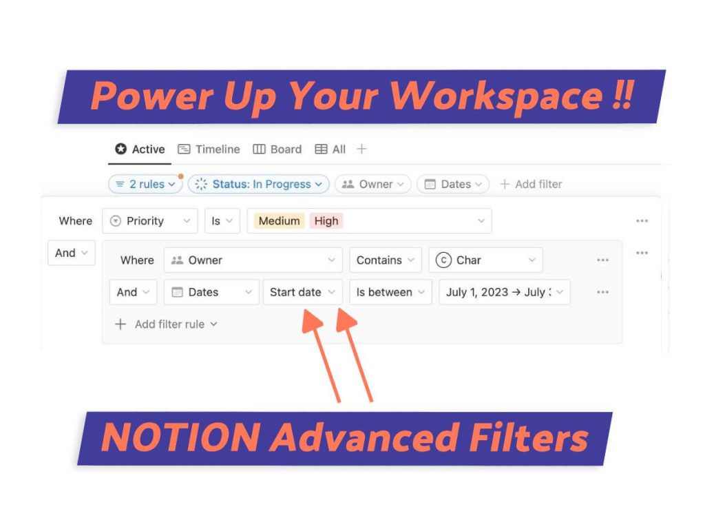 Use Notion Advanced Filters To Level Up Your Workspace Focused Bee
