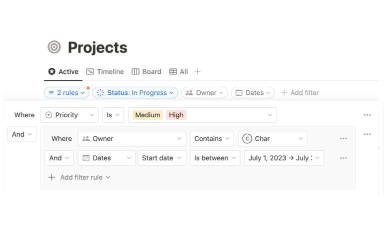 Use Notion Advanced Filters To Level Up Your Workspace - Focused Bee