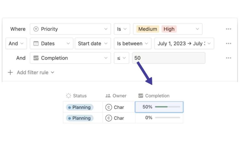 Use Notion Advanced Filters To Level Up Your Workspace - Focused Bee