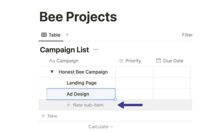 3 Expert Ways To Use Notion Subtasks (And How To Create It) - Focused Bee