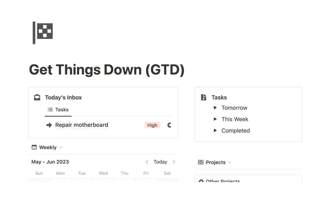 6 Free Notion Task List Template To Turn Chaos Into Calm - Focused Bee