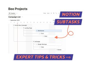 3 Expert Ways To Use Notion Subtasks (And How To Create It) - Focused Bee