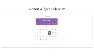 Notion Calendar Widget: 4 Widgets for Serious Planners - Focused Bee