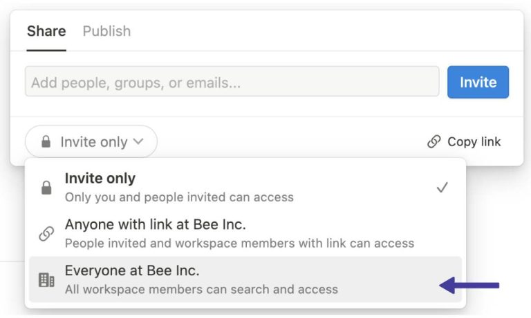 The Ultimate Cheat Sheet On Notion Sharing Options - Focused Bee